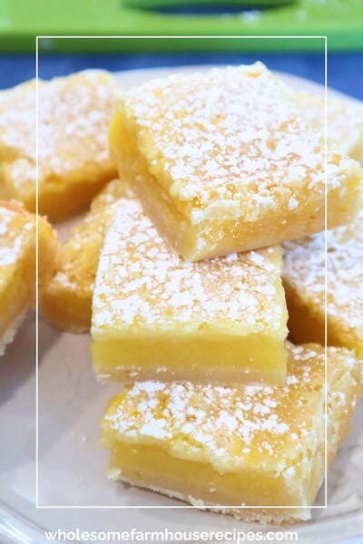 Luscious Lemon Bars With Buttery Shortbread Crust