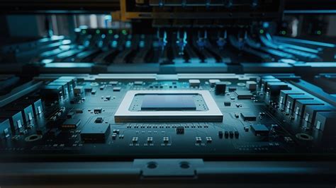 생산 공정 중에 마이크로칩 및 기타 구성 요소로 일반 인쇄 회로 기판 의 샷 전자 제조 어두운 환경 컴퓨터 칩에 대한 스톡 사진 및 기타 이미지 Istock