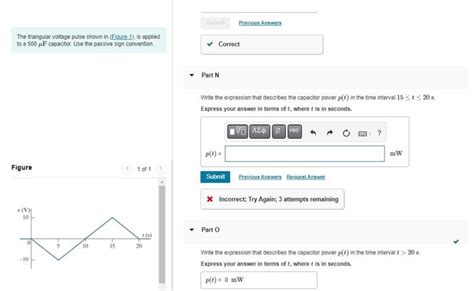 Solved The Triangular Volage Pulse Shown In Fiqure Is Chegg
