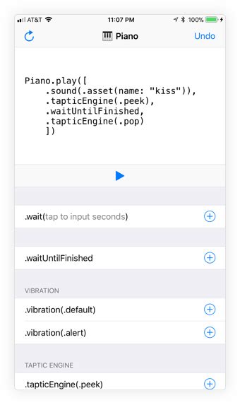 Github Saoudrizwan Piano Easily Play Combinations Of Sound Effects And Taptic Engine