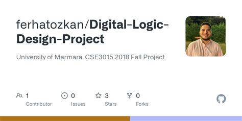 GitHub Ferhatozkan Digital Logic Design Project University Of Marmara CSE3015 2018 Fall Project