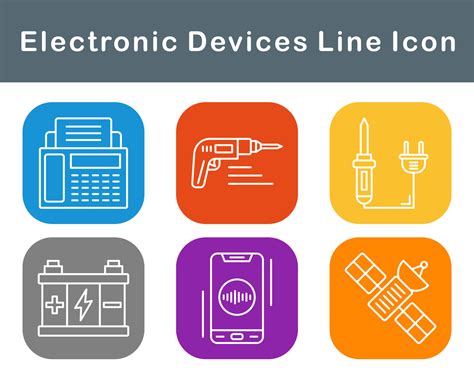Electronic Devices Vector Icon Set 20653961 Vector Art At Vecteezy