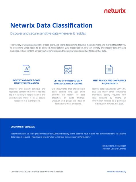 Datasheet Netwrix Data Classification Pdf Pdf