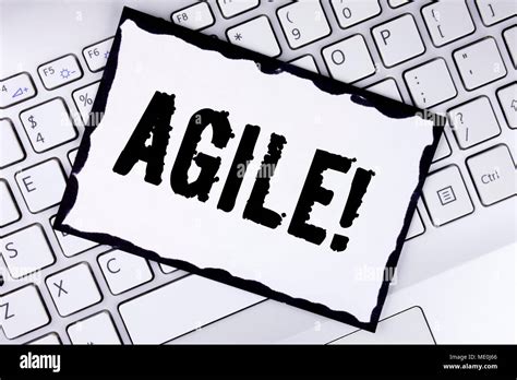 Conceptual Hand Writing Showing Agile Motivational Call Business Photo