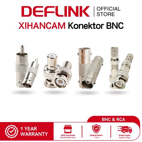Jual Deflink Xihancam Konektor Bnc To Bnc Rca To Bnc Konektor Bnc Drat Jack Sambungan Untuk