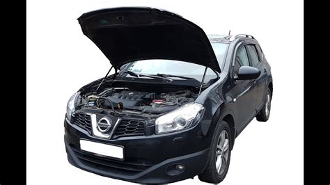 Газовый упор (амортизатор) капота для Nissan Qashqai J10 - YouTube