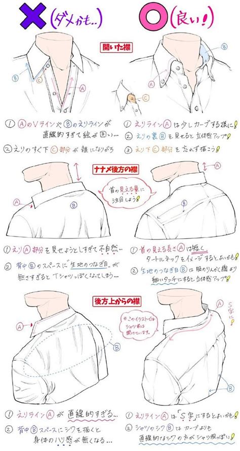 绘画教程 衬衣T恤衣褶绘画参考 画师 吉村拓也