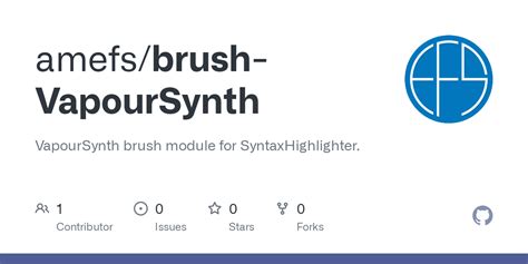 github amefs brush vapoursynth vapoursynth brush module for syntaxhighlighter