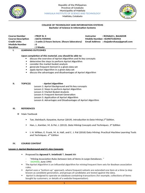 Data Mining Module 6 Pdf Data Management Algorithms