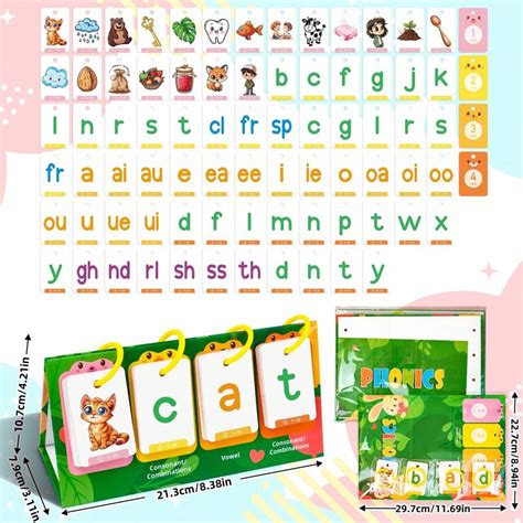 Cvc Word Builder And Sentence Building Phonics Games Flash Cards For Preschool Kindergarten
