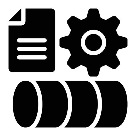 Data Pipeline Etl Glyph Solid Icon 55601625 Vector Art At Vecteezy
