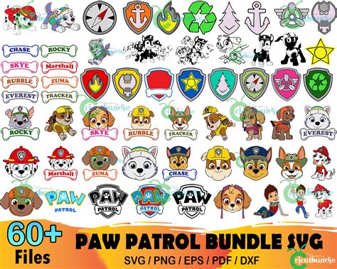 Paw Patrol Bundle Svg Paw Patrol Svg Paw Patrol Clipart Bundle The Ultimate Bundle