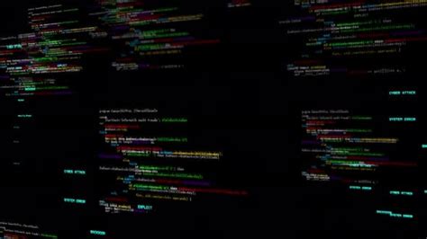 Abstract Computer Code Running In A Virtual Space Technology Stock Footage Ft Algorithm