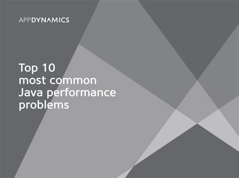 Ebook Top 10 Java Performance Problems