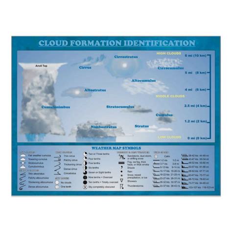 Cloud Formation Identification Poster Zazzle
