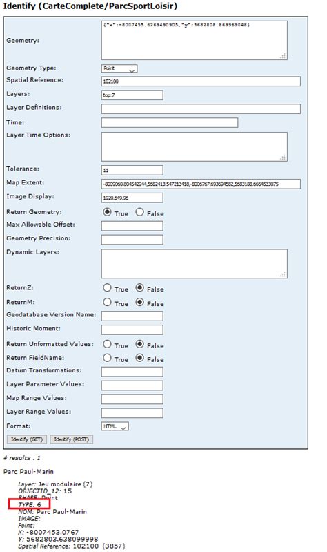Arcgis Server 1061 Identify Mapserver Return Esri Community