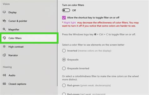 How To Enable Color Filters On Windows Steps With Pictures