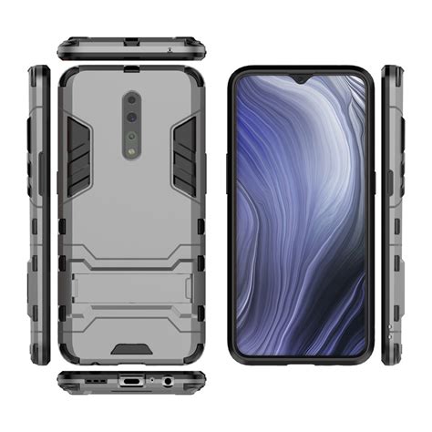 Slim Armour Tough Shockproof Case For Oppo Reno Z Grey