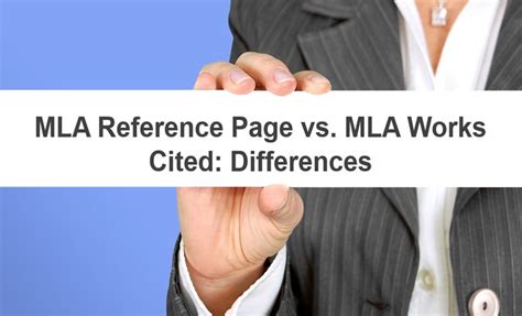 MLA Reference Page Vs MLA Works Cited Page Differences Wr1ter