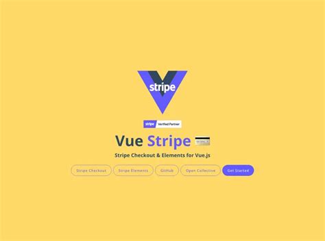 Vue Stripe By Vue Stripe A Vue Template Built At Lightspeed
