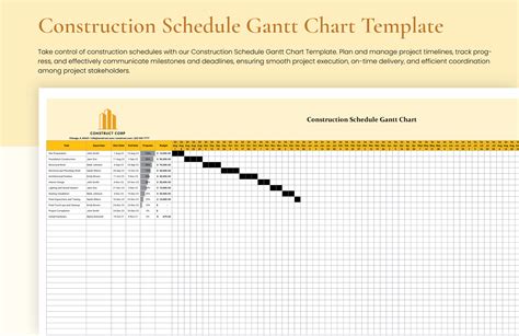 10 Construction Gantt Chart Template Bundle In Excel Download
