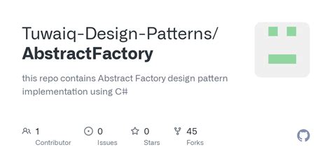 Github Tuwaiq Design Patternsabstractfactory This Repo Contains