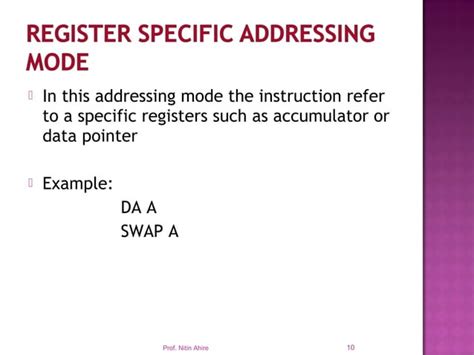Addressing Mode Of 8051 Ppt