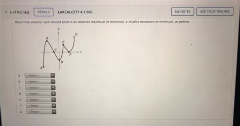 Solved 1 [ 1 Points Details Larcalcet7 4 1 066 My Notes