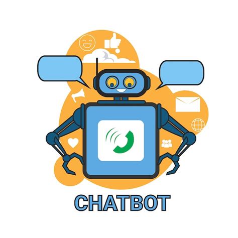Chatbot Symbol Konzept Unterstützung Roboter Technologie Digital Chat Bot Anwendung Premium Vektor