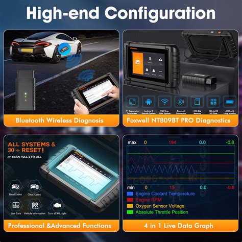 Foxwell Nt809 Bt Bidirectional All System Car Obd2 Scanner Diagnostic