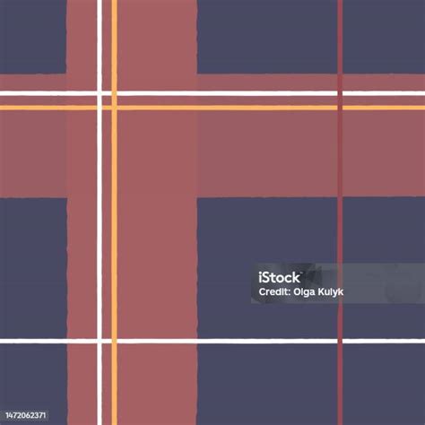 원활한 체크 무늬 스트라이프 격자 무늬 벡터 패턴입니다 스카프 담요 섬유 포장지 인쇄 직물 또는 직물 카드 포스터에 대 한 진한 파란색 빨간색 및 흰색 배경 0명에 대한