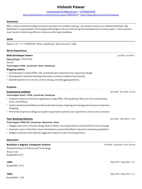 Visheshpawar Pdf Bootstrap Front End Framework Java Script