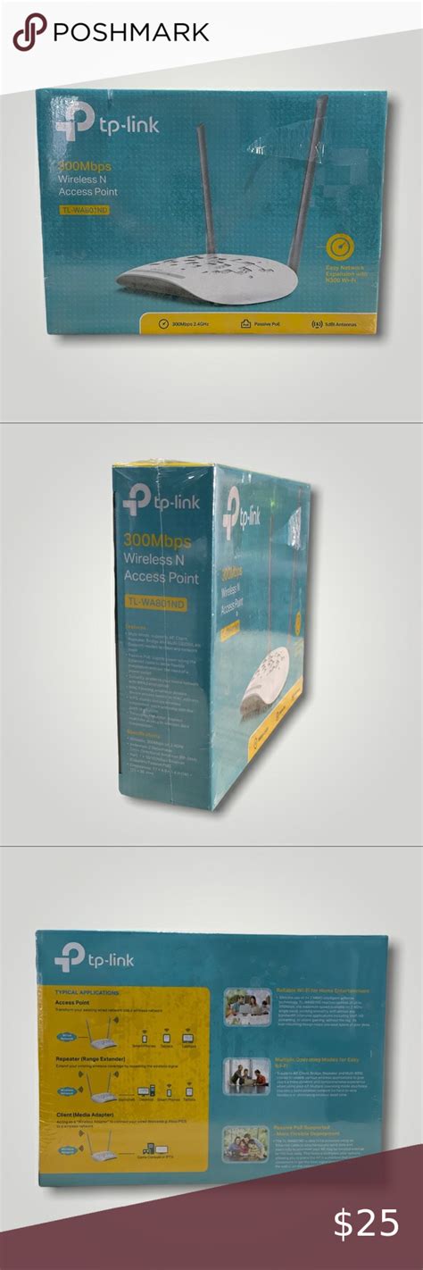 Tp Link 300mbps Wireless N Access Point Ap Bridge Repeater Multi Ssid Tl Wa801nd Tp Link Book