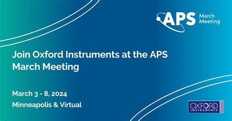 Oxford Instruments Nanoscience On Linkedin Aps March Meeting 2024 Oxford Instruments