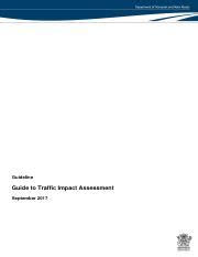 Guide To Traffic Impact Assessment Pdf Guideline Guide To Traffic Impact Assessment September