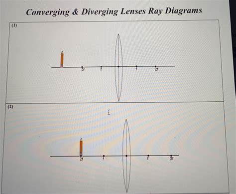 Solved Converging And Diverging Lenses Ray Diagrams 4