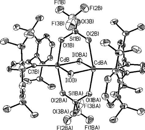 Molecular Structure Of 1b With Thermal Ellipsoids Plotted At The 30 P