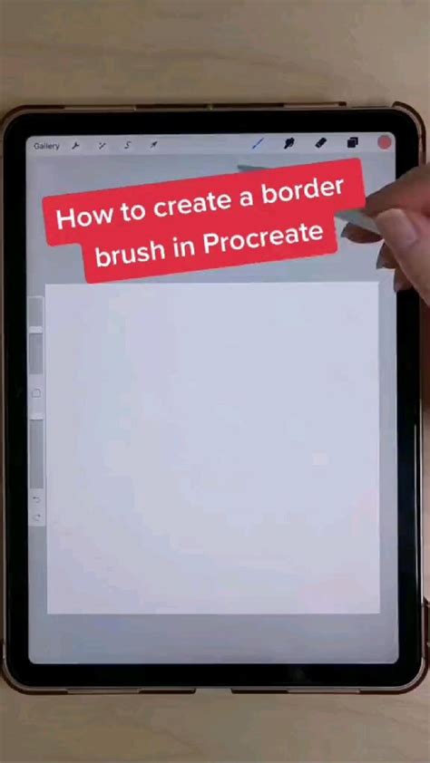 Border Brush Procreate Tutorial Procreate App Tutorial Procreate Tutorial Digital Art Tutorial