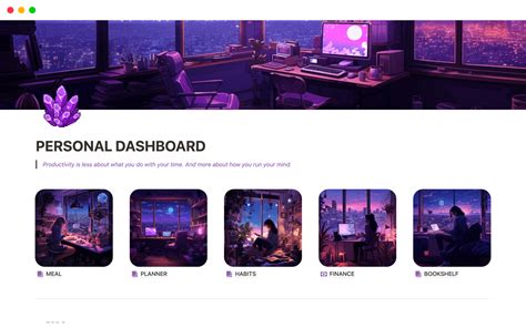 Personal Dashboard Template By Solt Wagner Notion Marketplace