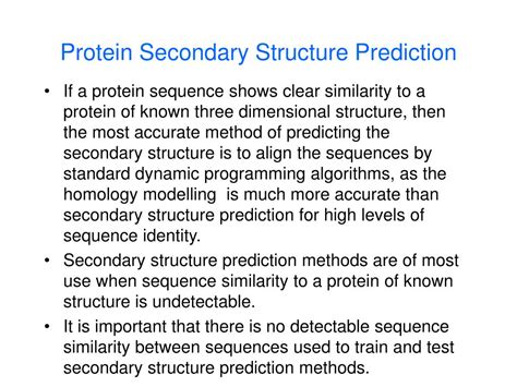 Ppt Protein Secondary Structure Prediction Pssp Powerpoint Presentation Id 2754476