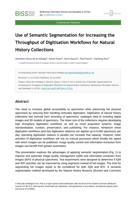 Pdf Use Of Semantic Segmentation For Increasing The Throughput Of