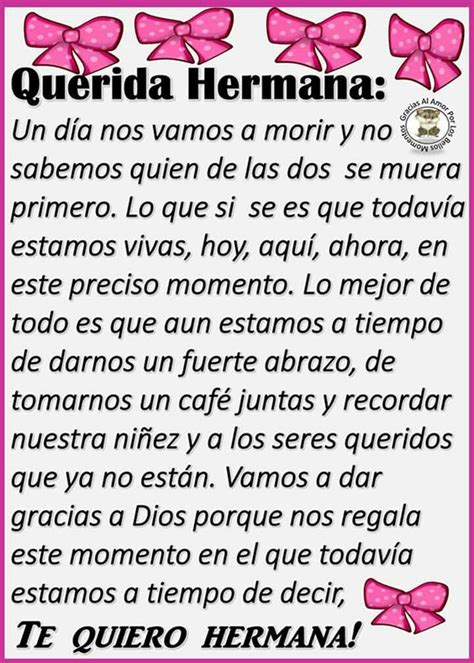 Querida Hermana Spanish Inspirational Quotes Spanish Quotes