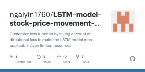 Lstm Model Stock Price Movement Prediction Lstm Stock Price Movement Py At Master · Ngaiyin1760