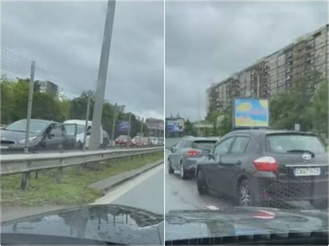 ПЪРВО В ПИК Две катастрофи затапиха движението по бул Цариградско шосе ВИДЕО Информационна