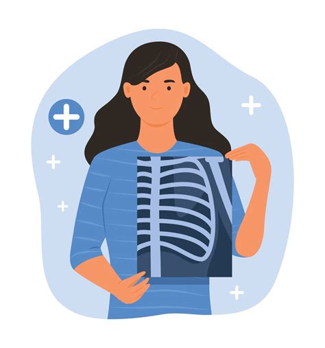 Woman Holding X Ray Film Concept Illustration 23585255 Vector Art At Vecteezy