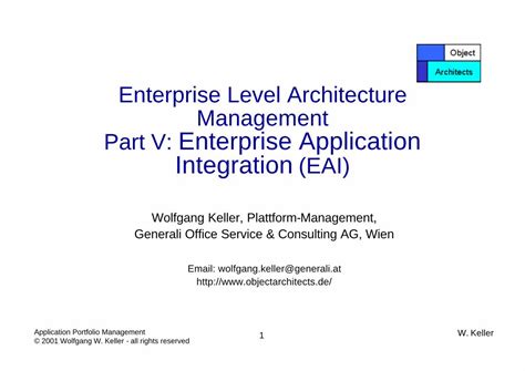 Pdf Enterprise Level Architecture Management Part V · Enterprise