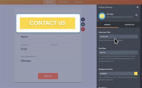 fit text form widgets jotform