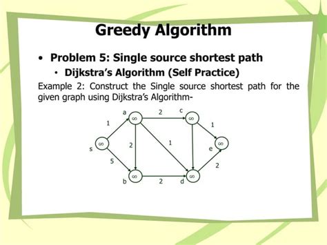 single source shortest path algorithm with example pptx programming
