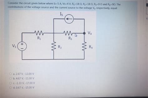 Solved Consider The Circuit Given Below Where Is A Vs Chegg Com
