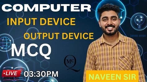 Computer Input And Output Mcq Youtube